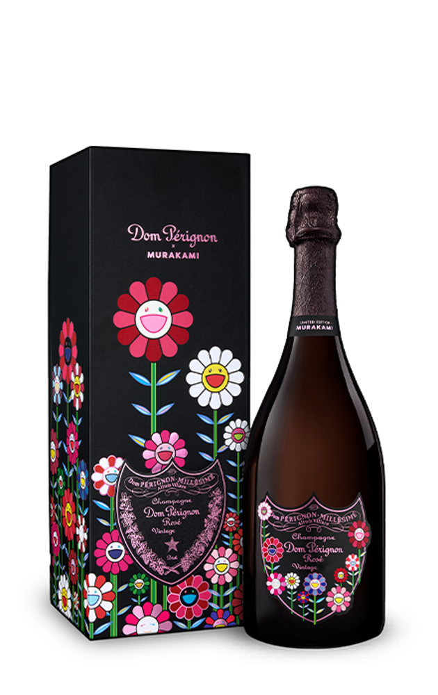Champagne Moët & Chandon Champagne Dom Pérignon Rosé Takashi Murakami ...